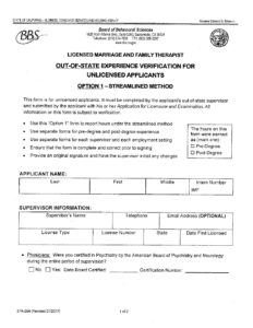 LMFT_BBS_Out_of_State_Experience_Verification_Form - Pacifica Graduate ...