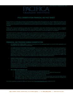2022-2023 Dissertation_FA Fact Sheet - Pacifica Graduate Institute