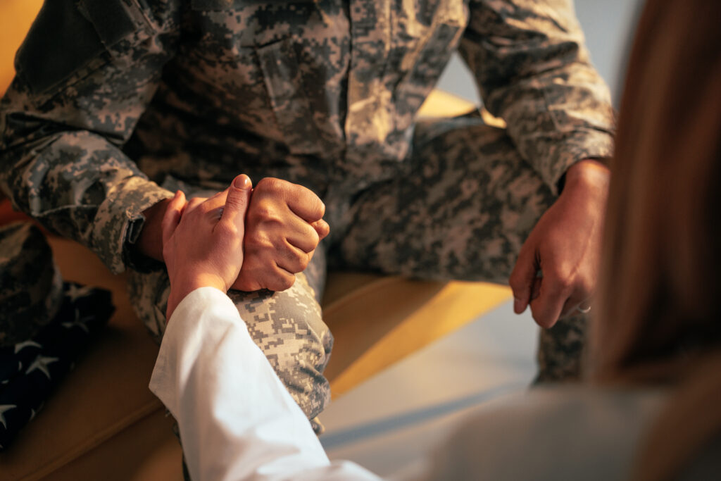 Anxious soldier in therapy. - Pacifica Graduate Institute