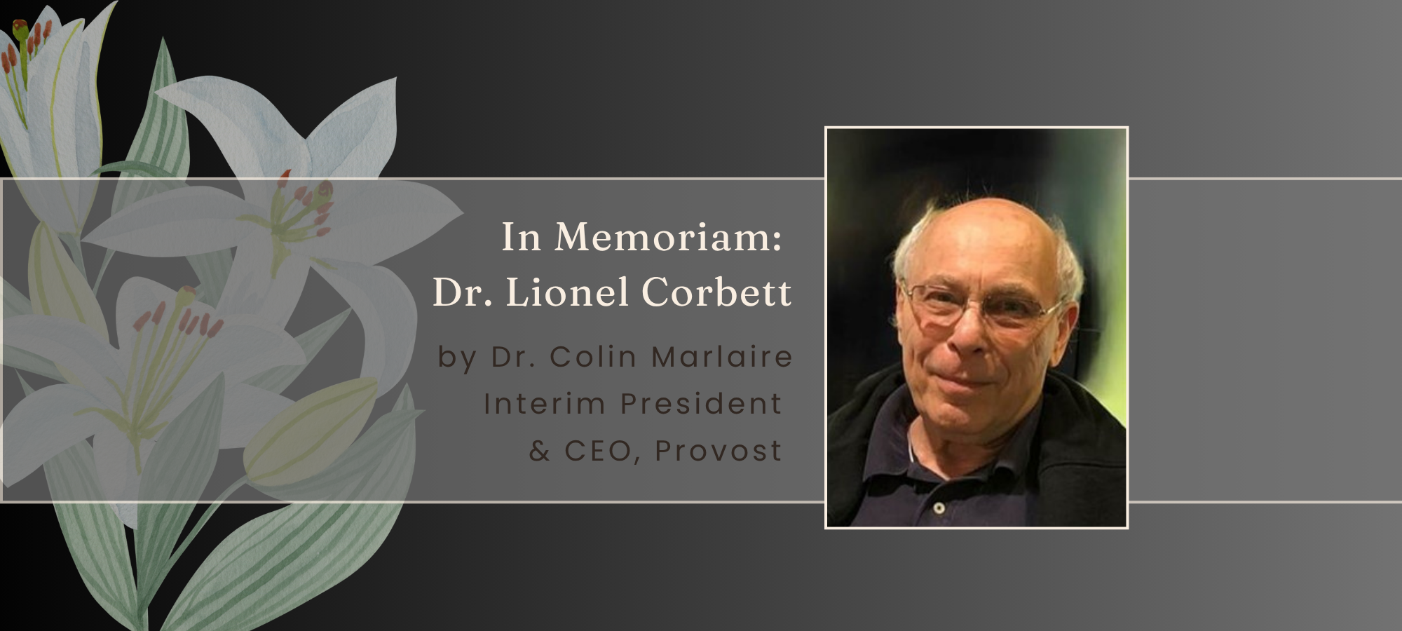 In Memoriam: Dr. Lionel Corbett - Pacifica Graduate Institute
